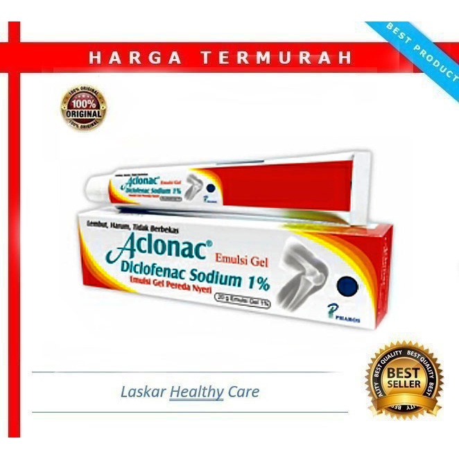 Jual Aclonac Emulsi Gel 20gr / Aclonac / Nyeri Otot / Nyeri Sendi ...