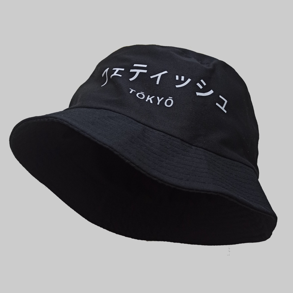 Jual Topi Bucket Hat Tokyo Harajuku Anime Manga Japan Japanese Sablon ...