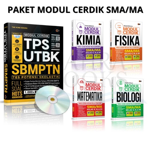Jual BIMBINGAN BELAJAR MODUL CERDIK TPS UTBK SBMPTN/MATEMATIKA/BIOLOGI ... Jual BIMBINGAN BELAJAR MODUL CERDIK TPS UTBK SBMPTN/MATEMATIKA/BIOLOGI ...
