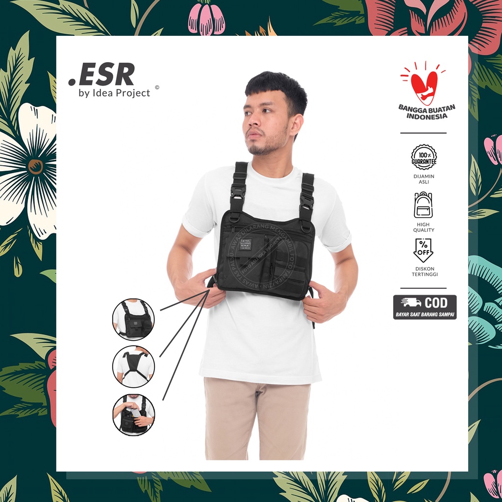 Jual Tas rompi dada chest bag rig bag tas pelindung dada motor dan ...