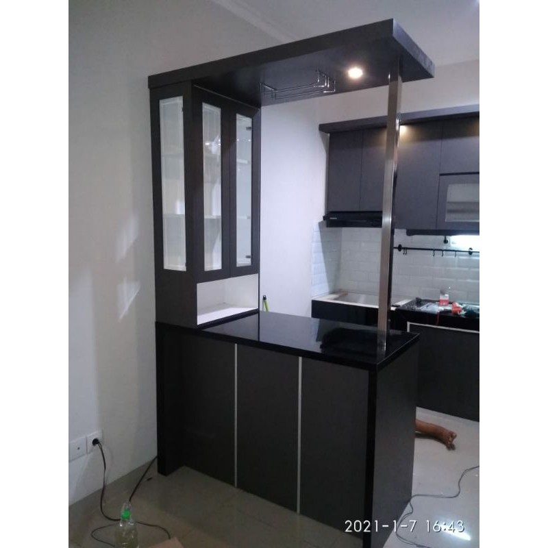 Jual meja bar minimalis kayu hpl ukuran 150x220 atau sesuai permintaan ...