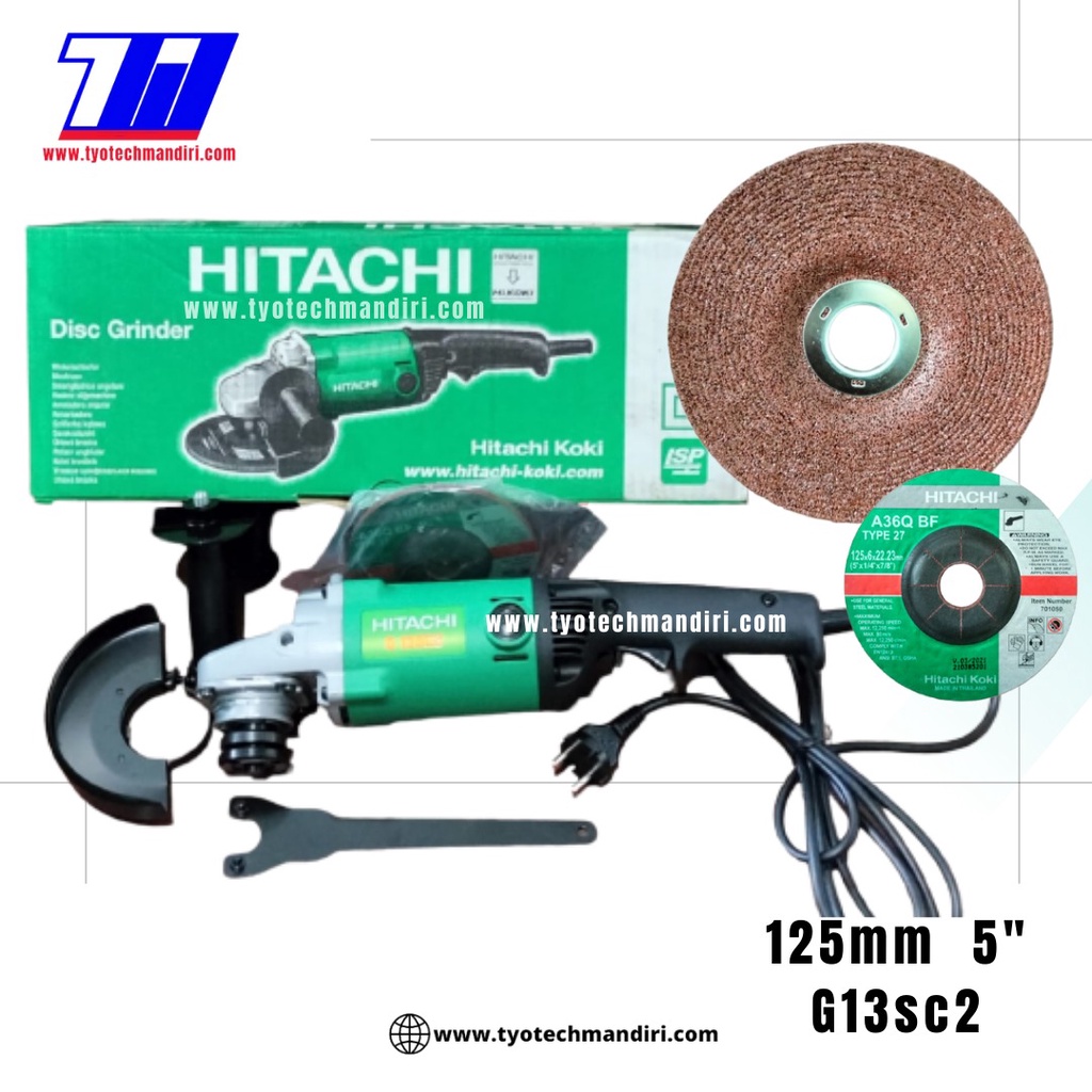 Jual MESIN GERINDA 5 inch HITACHI GRINDER G13SC2 | Shopee Indonesia