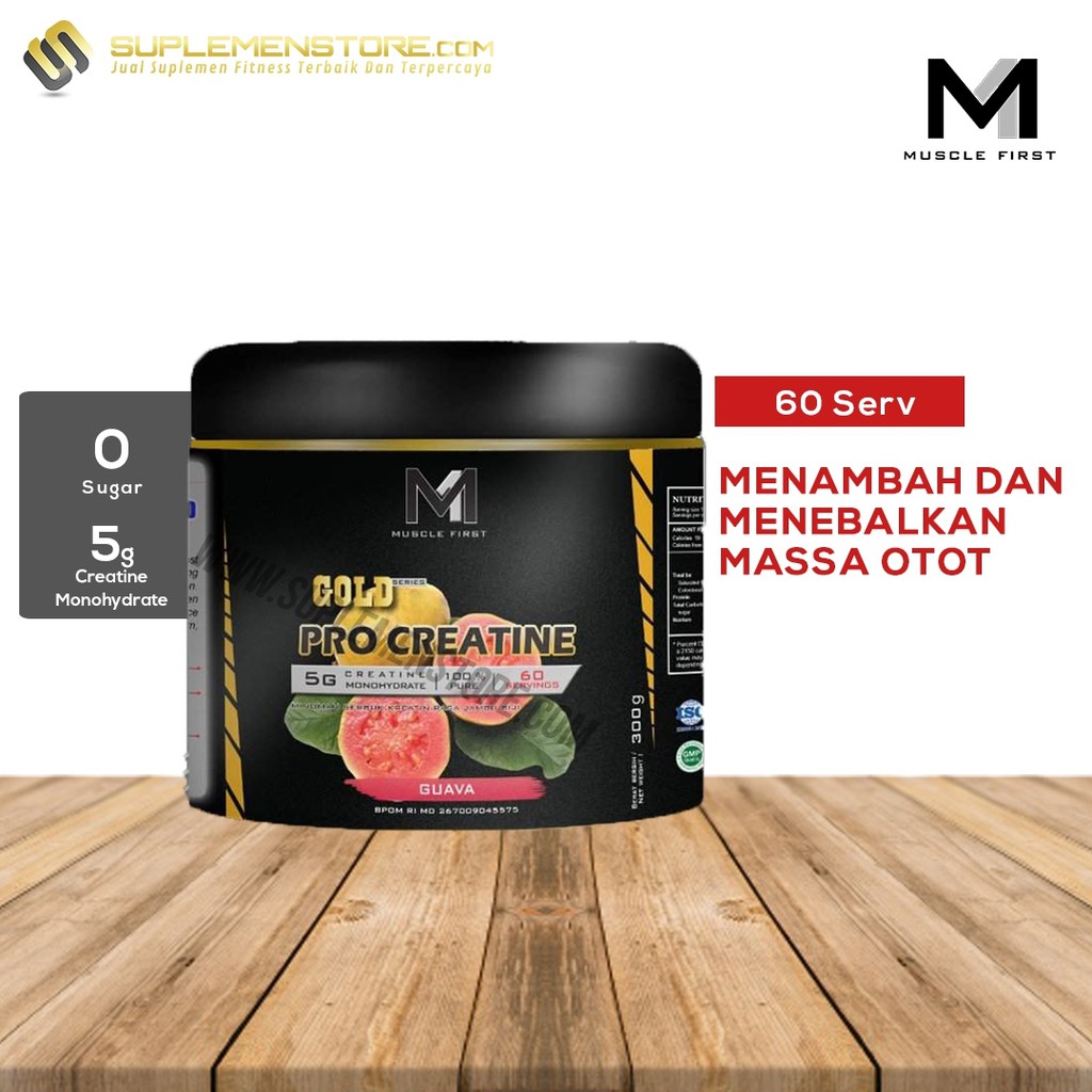 Jual M1 MUSCLE FIRST PRO GOLD CREATINE MURNI 60 serving | Shopee Indonesia