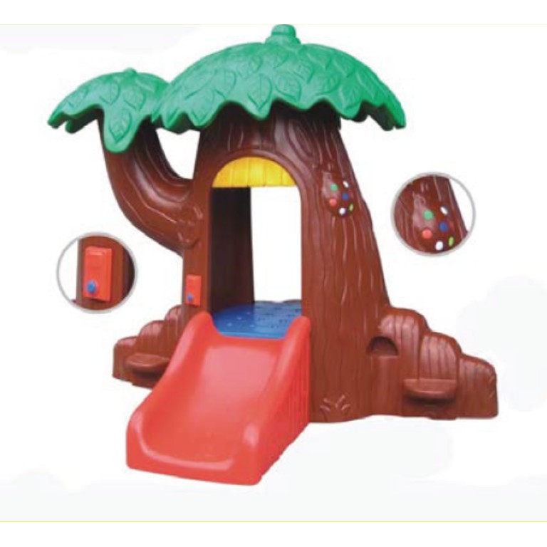 Jual Playground Mainan Anak Rumah Playhouse Model Pohon Perosotan Slide ...