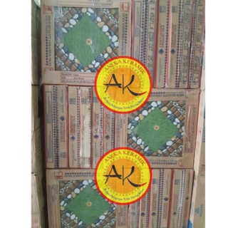 Jual Keramik Lantai Taman atau Garasi Motif Batu Rumput Dekorative ...