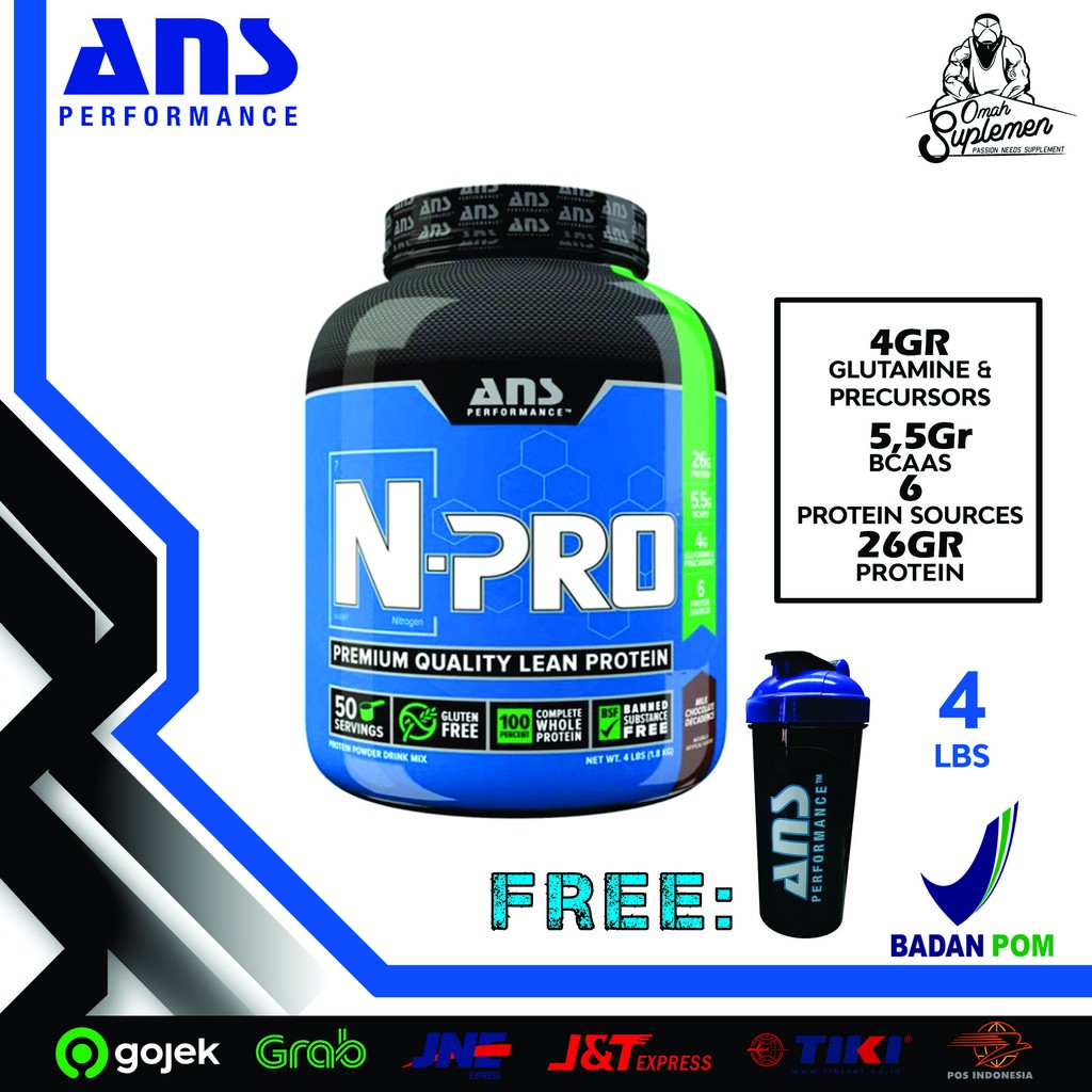 Jual ANS N-Pro 4 lbs BPOM Lean Protein ans n pro 4lbs whey protein ...