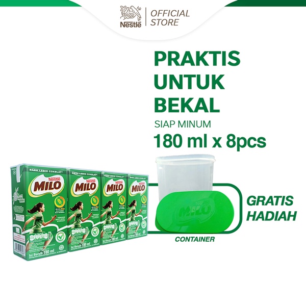 Jual [BUNDLE] MILO ACTIV-GO UHT Susu Coklat 180ml x4 Multipack 2pcs ...