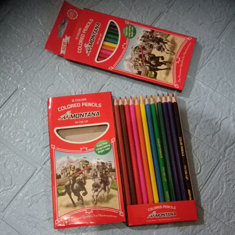 Jual LYSASHOP - PENSIL WARNA 12 PANJANG KAYU PENCIL MEWARNAI CRAYON ...