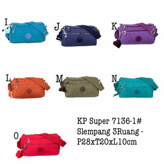Jual TAS KIPLING SELEMPANG BANYAK WARNA 3 RUANG KECIL MEDIUM KP 7136 ...