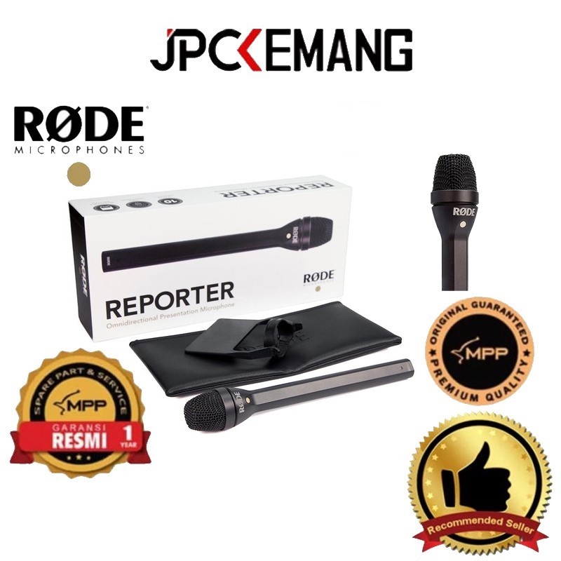 Jual Rode Reporter Mic Omnidirectional Handheld Interview Microphone ...