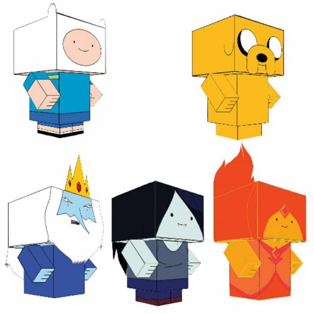 Jual Origami 3D Cubee craft Adventure Time Indonesia|Shopee Indonesia