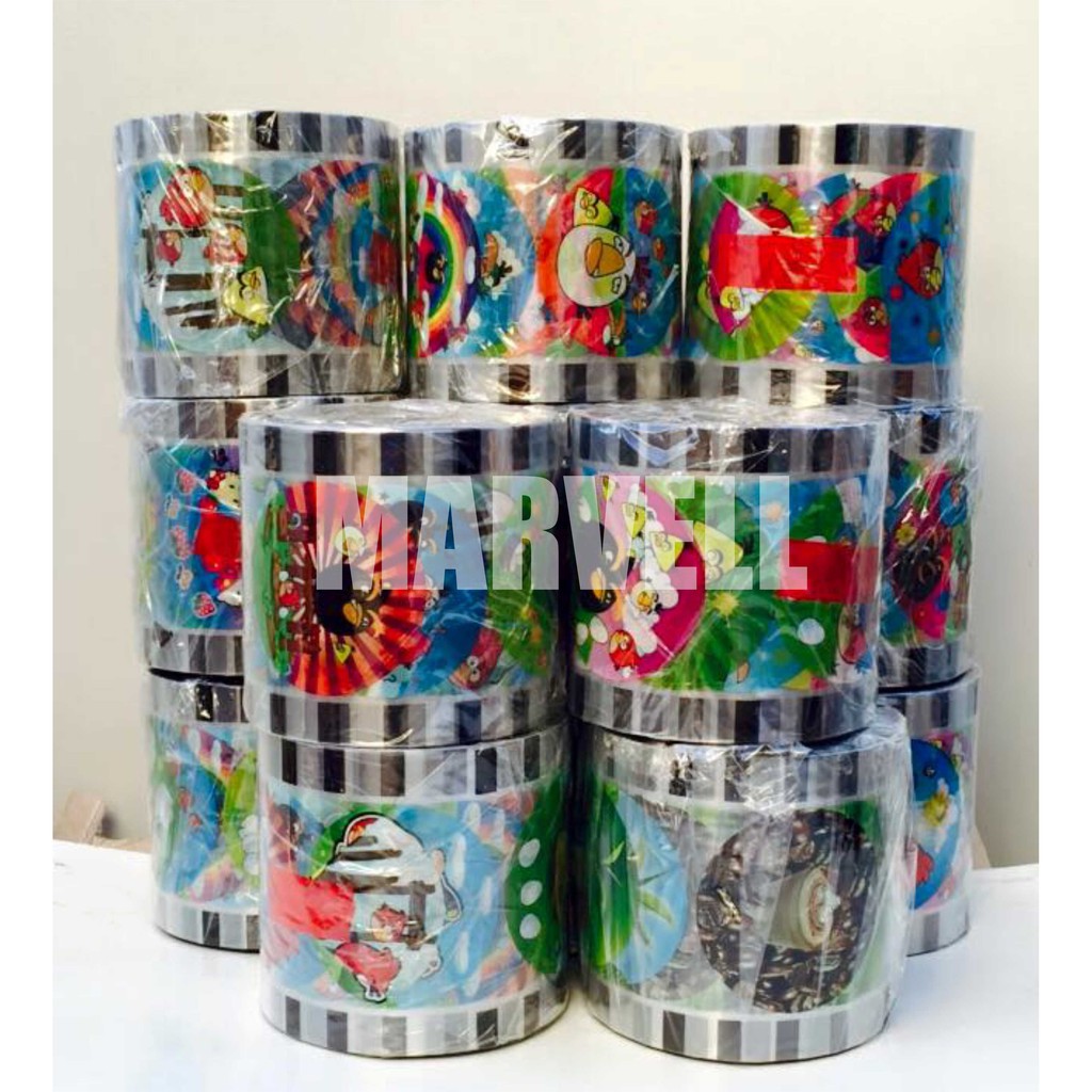 Jual PLASTIK LID SEALER CUP GAMBAR KARAKTER 1200CUP / TUTUP GELAS ...