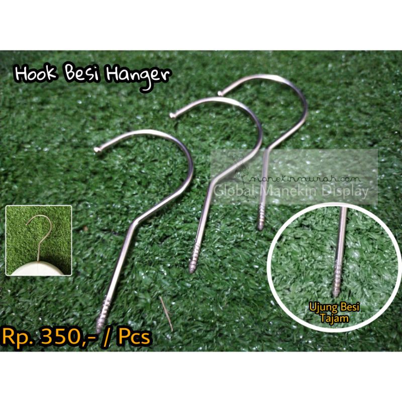 Jual Hook Hanger Cantolan Hanger - Bahan Besi | Shopee Indonesia