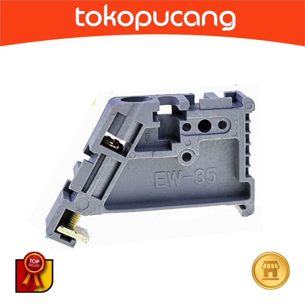 Jual C45 End bracket EW 35 Terminal Stopper Plastik EW-35 Weidmuller ...