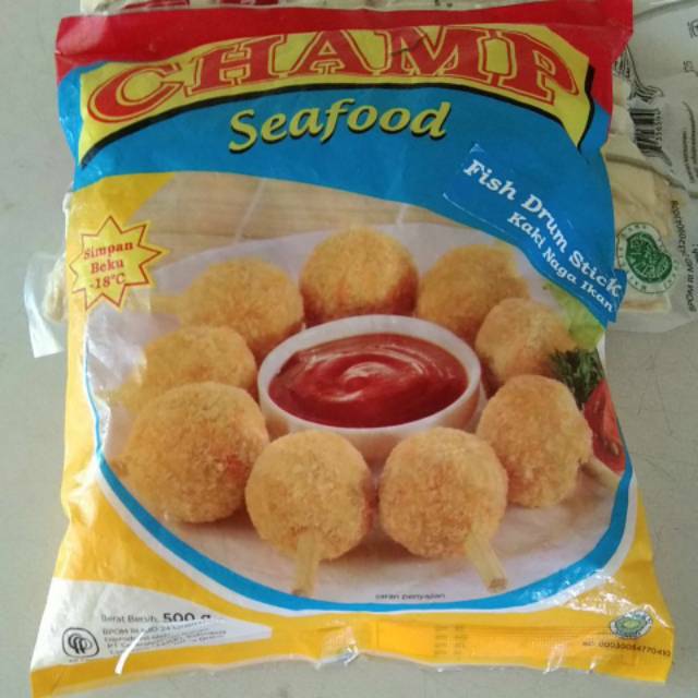 Jual Champ Seafood Fish Drum Stick Kaki Naga Ikan 500gram Frozenfood ...