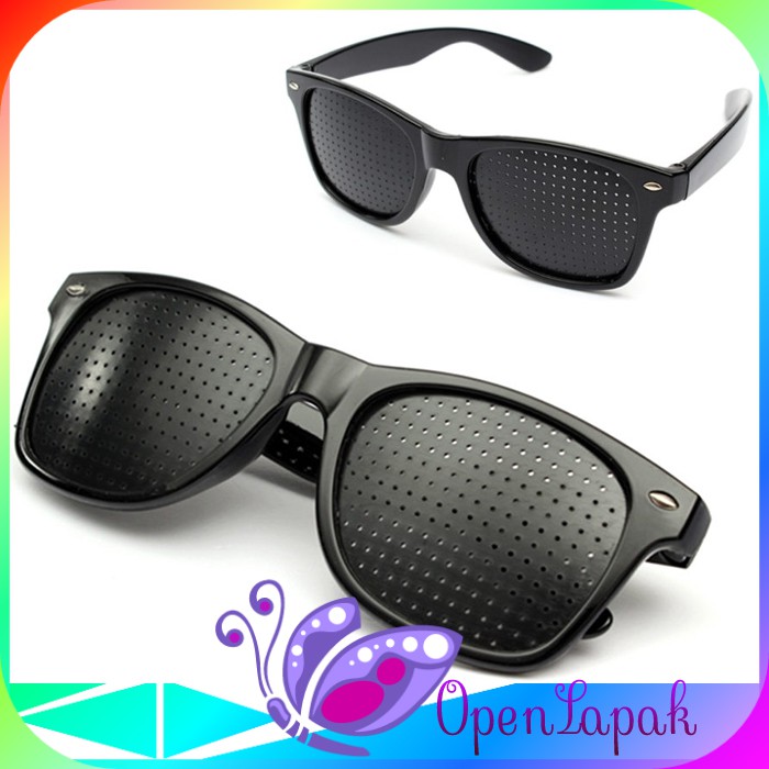 Jual Kacamata Terapi Pinhole glasses Mengurangi Minus Mata Myopia ...