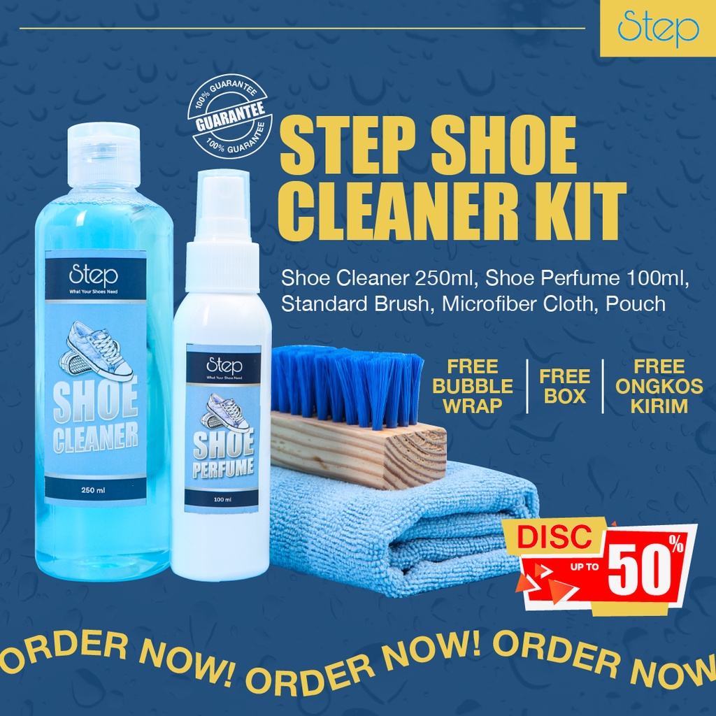 Jual STEP SHOE CLEANER KIT PEMBERSIH SEPATU SHOES CLEANER PERAWATAN ...