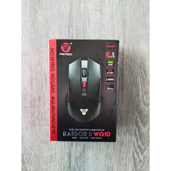 Jual Fantech RAIGOR II WG10 Wireless Mouse Gaming - Mystic Black ...