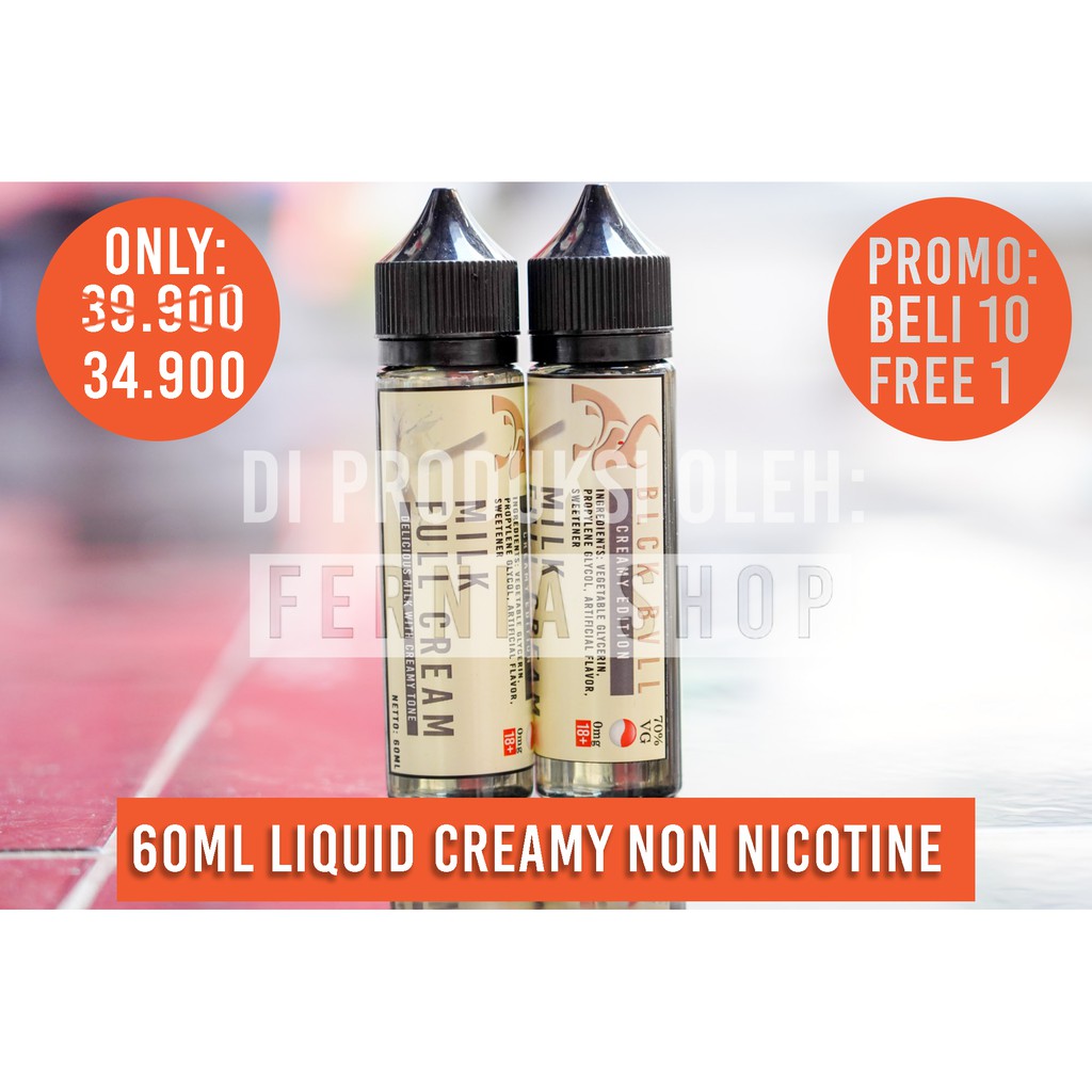 Jual Premium Liquid Creamy E Juice Vape Vapor Milk Full Cream Zero ...