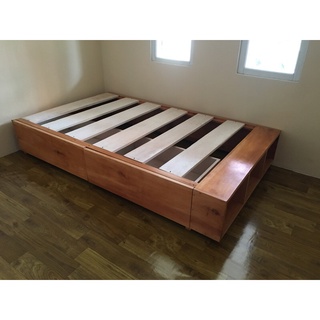 Jual dipan kayu dengan laci ukuran single 90x200 100x200 | Shopee Indonesia