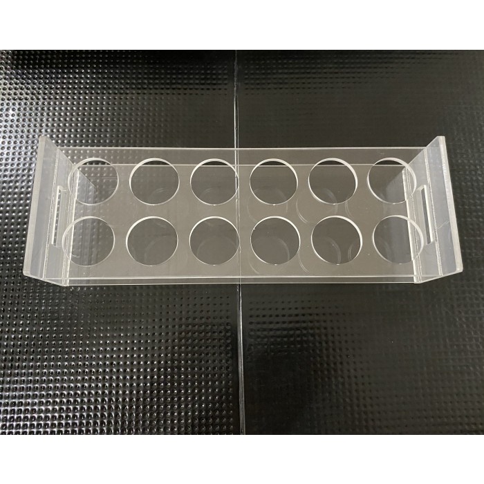 Jual Shot rack glass shot holder tempat sloki isi 12 lubang akrilik rak ...