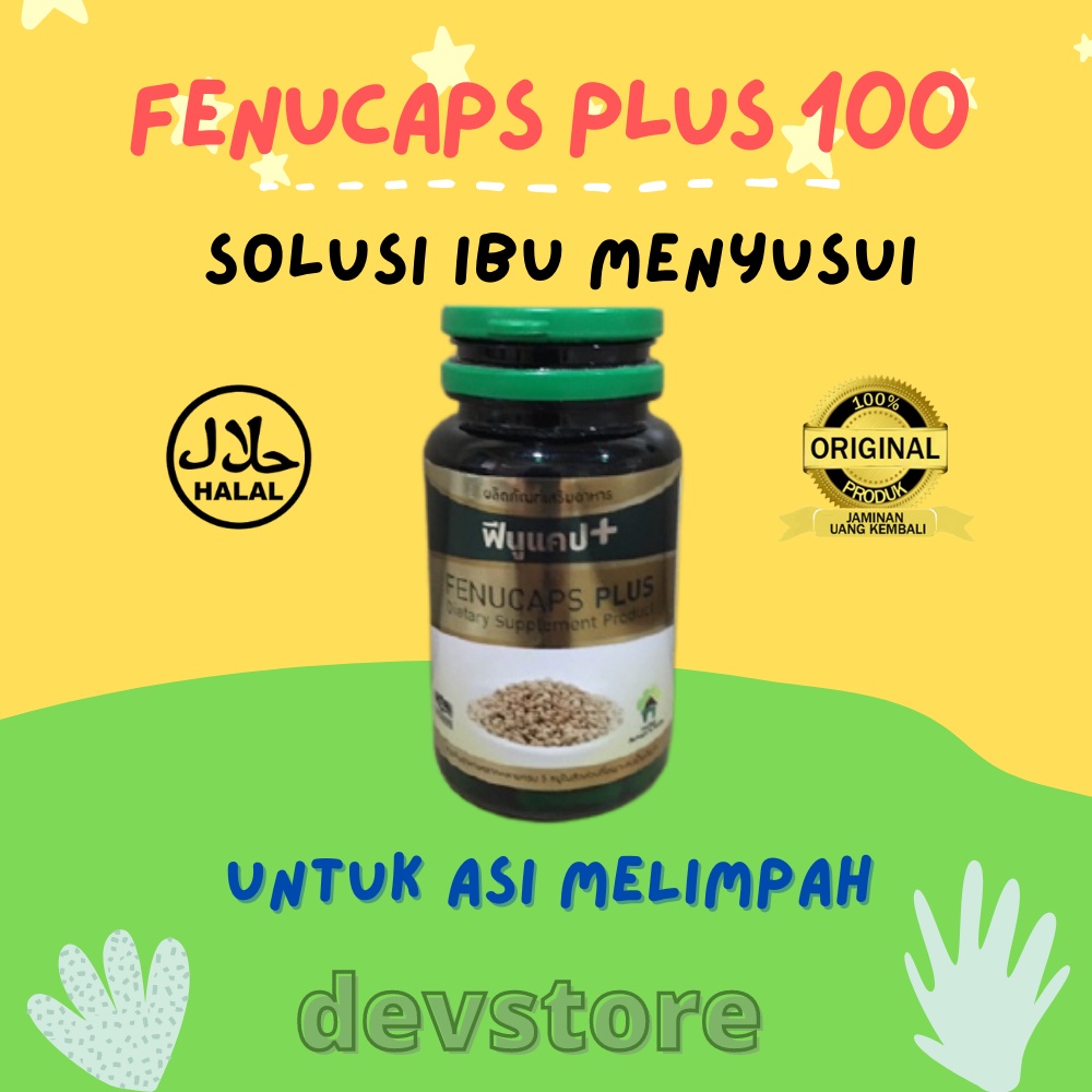 Jual ASI BOOSTER VITAMIN PENAMBAH ASI FENUCAPS PLUS 100 | Shopee Indonesia