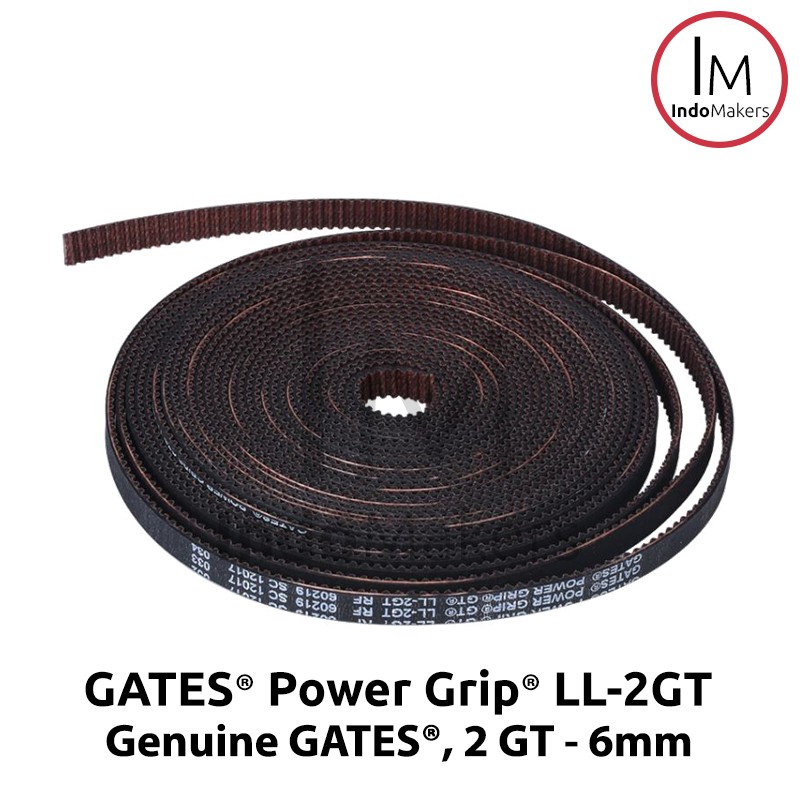 Jual GATES® PowerGrip® LL-2GT 3D Printer Synchronous Belt 6mm Indonesia ...