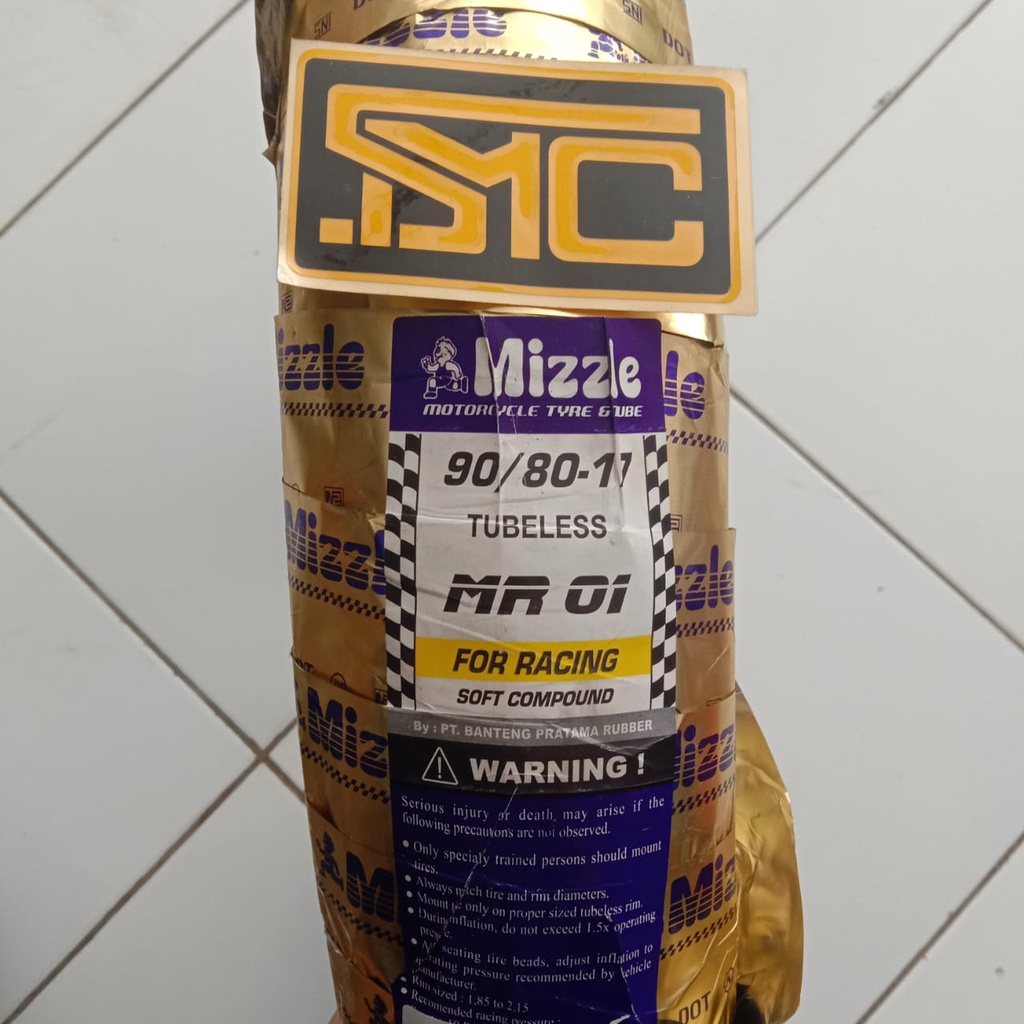 Jual Ban Luar Racing Mizzle MR01 90/80-17 Tubless Soft Compound ...