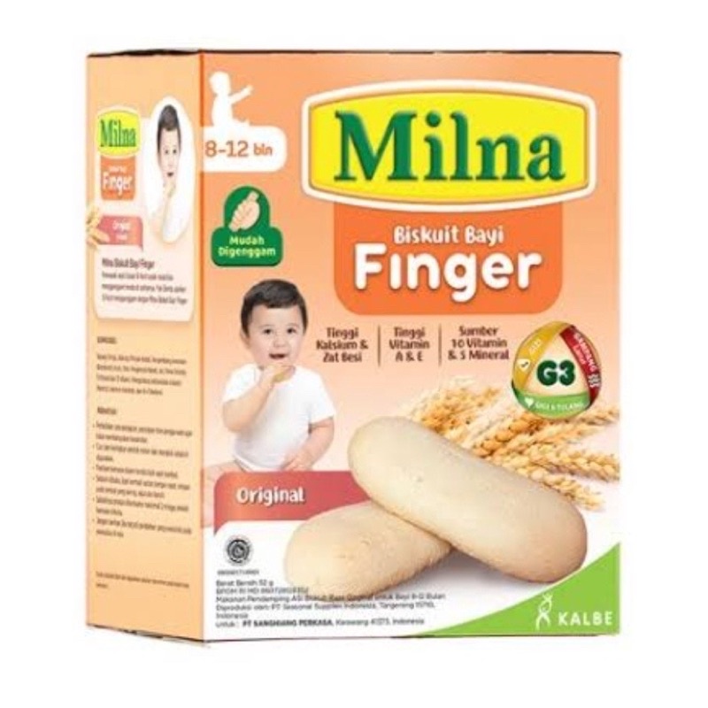 Jual Milna Biskuit Bayi Finger 52 gr / Milna Biskuit mpasi Bayi 8-12 ...