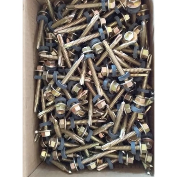 Jual Paku/Baut Roofing 25 mm (1 kotak = 500 pcs ) all size | Shopee ...