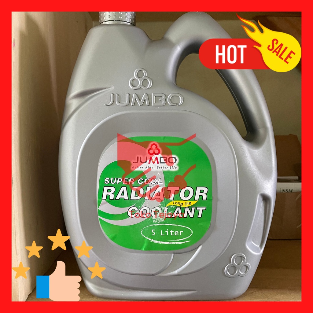 Jual Air Radiator Jumbo Super Cool Coolant HIJAU 5 Liter ORIGINAL ...