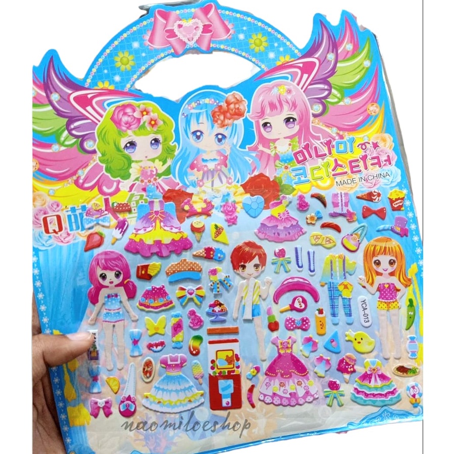Jual STIKER DRESS UP tempel baju Sticker Princess stiker tempelan anak ...