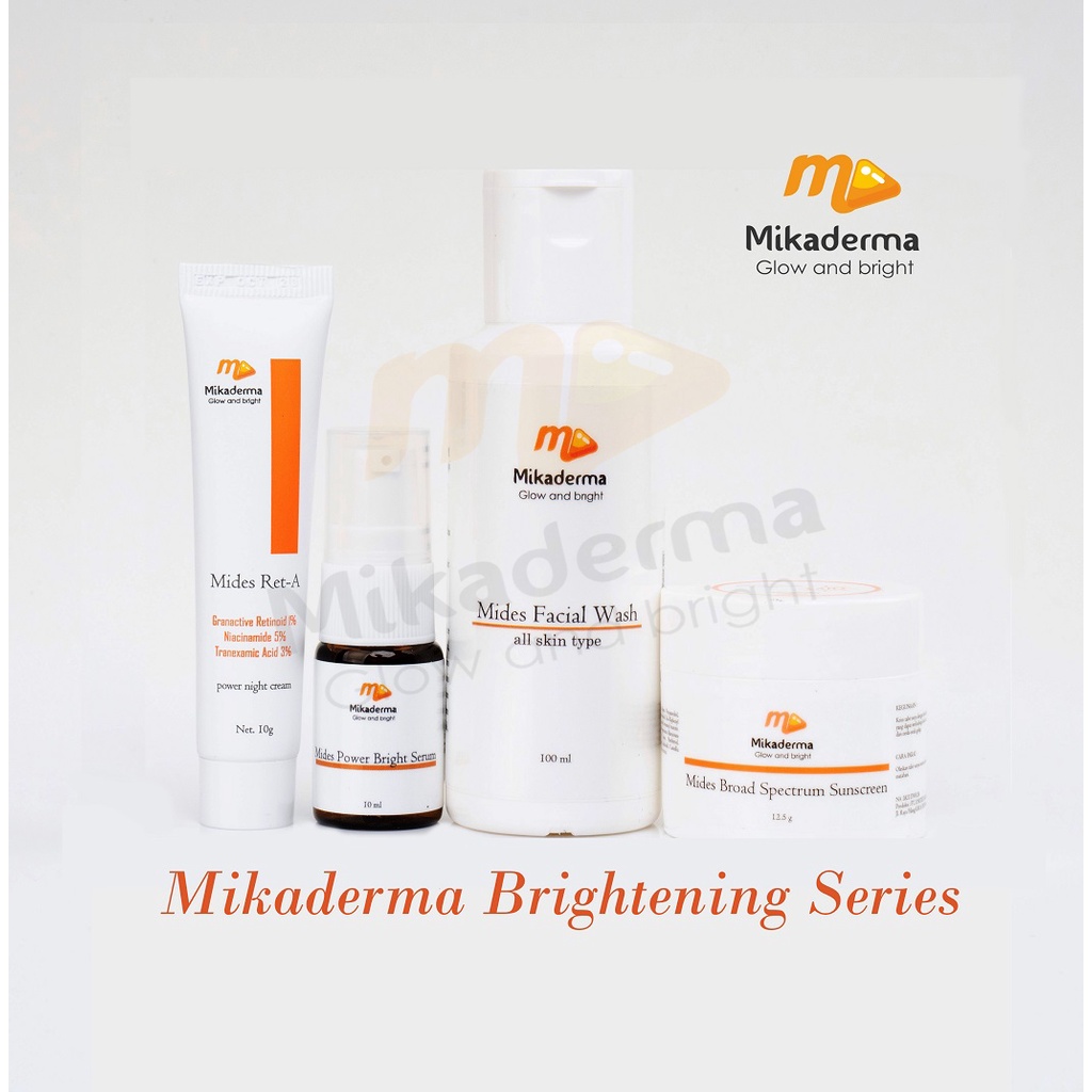 Jual Mikaderma Brightening Series (Paket Perawatan untuk mencerahkan ...