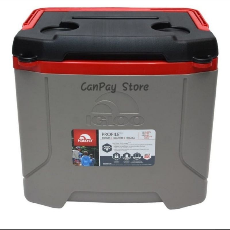 Jual Igloo 15 Ltr Profile Cooler Box - MERAH | Shopee Indonesia