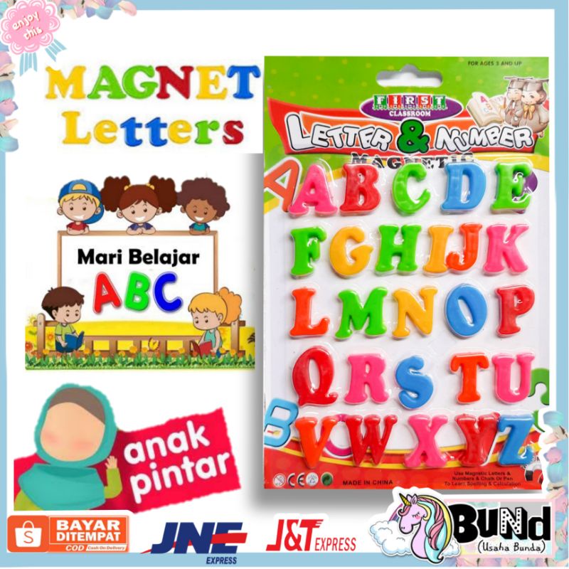 Jual Bund - MAGNETIC HURUF ABCD / HURUF TEMPEL / MENGENAL HURUF DAN ...