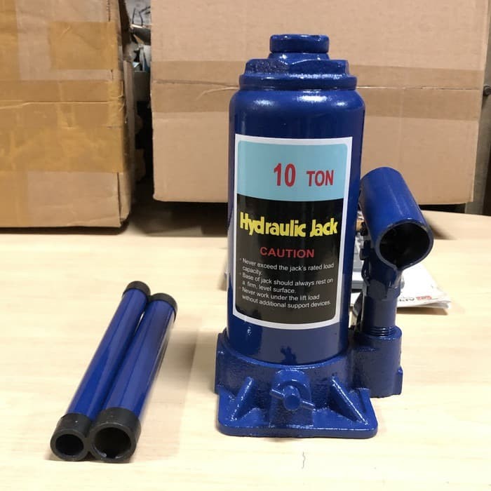 Jual DONGKRAK MOBIL 10 TON HIDROLIK HYDRAULIC JACK BOTOL TRUK | Shopee ...
