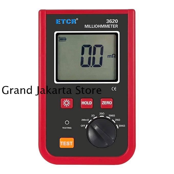 Jual Portable Milli Ohm Meter ETCR3620 Resistance Tester DC Low Value ...