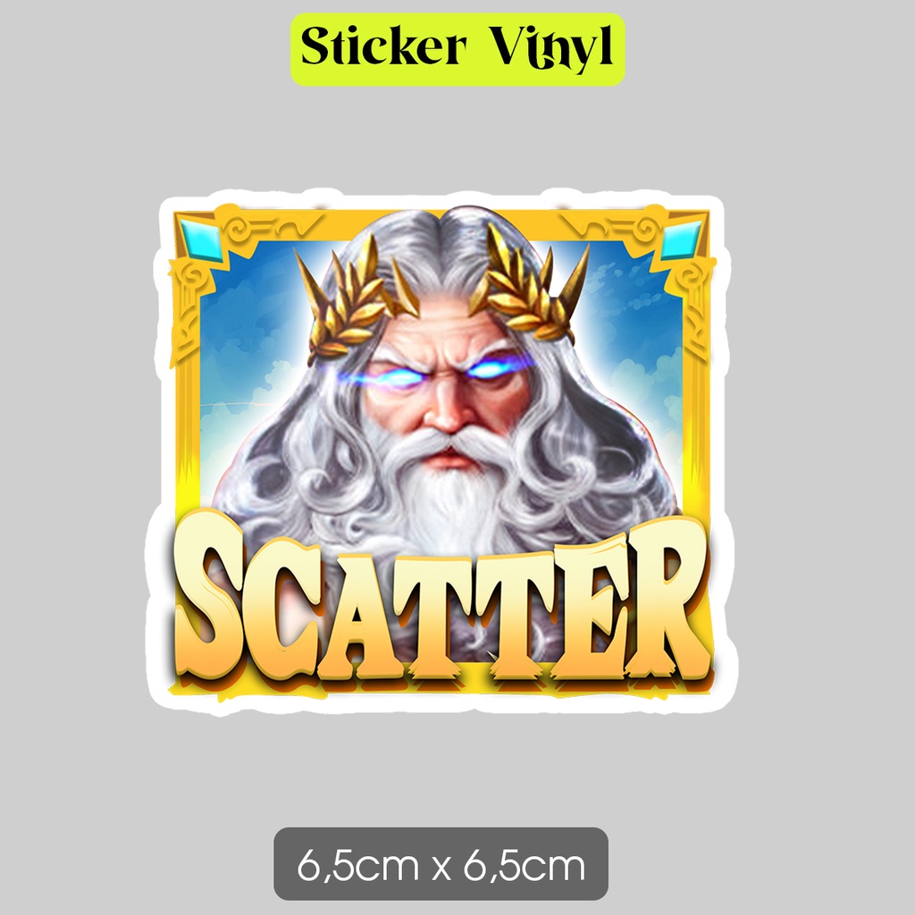 Jual Stiker Scatter Kakek Zeus Gates of Olympus Sticker Satuan ...