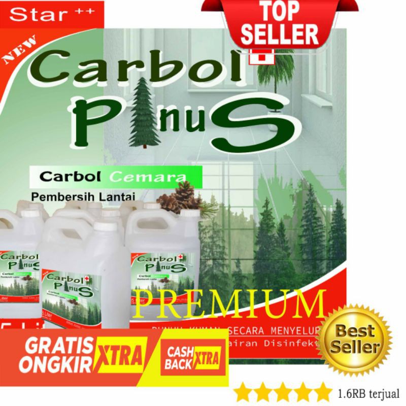 Jual Carbol 5 Liter All varian Wangi untuk pembersih lantai danti kuman ...