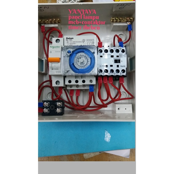 Jual Original Panel Timer Theben+Mcb+Kontaktor/Panellampu Otomatis ...