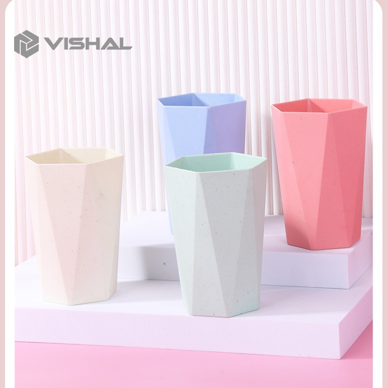 Jual VISHAL Gelas Teh Wheatstraw Cangkir Plastik Cup Gelas Susu Gelash ...