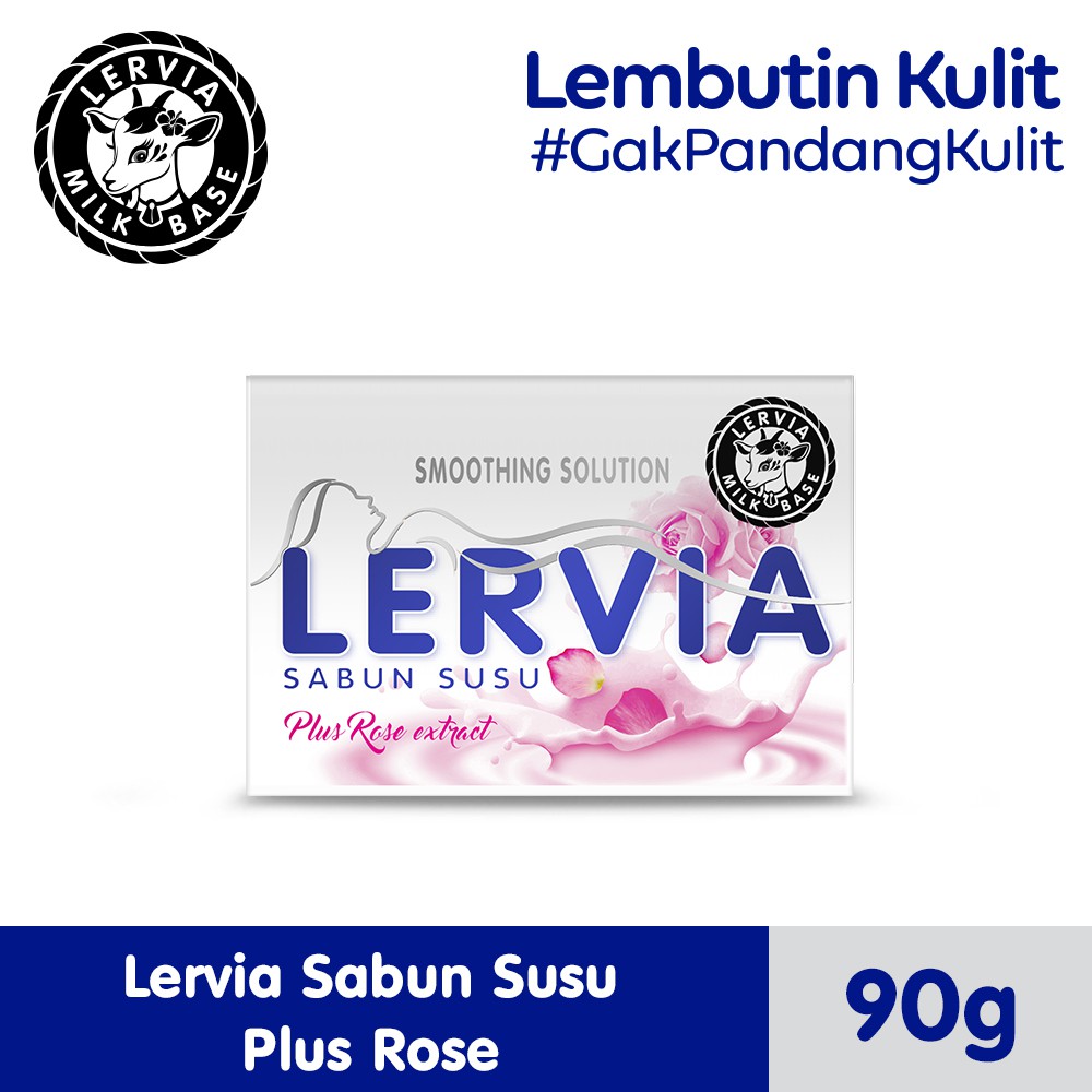 Jual LERVIA Sabun Susu Plus Rose 90g | Shopee Indonesia