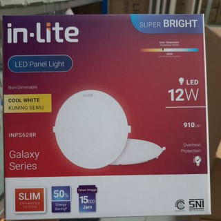 Jual Lampu downlight LED panel 12w 12 w 12 watt 12watt INLITE IN-LITE ...