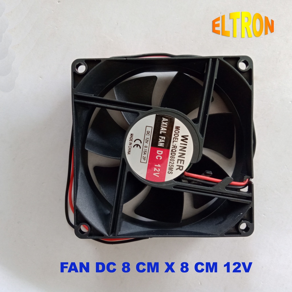 Jual Kipas Fan DC 8X8 CM 12V | Shopee Indonesia