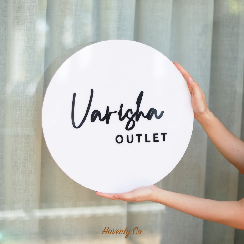 Jual Sign Toko Akrilik 3mm | Papan Nama Toko 3D Akrilik | Hiasan ...