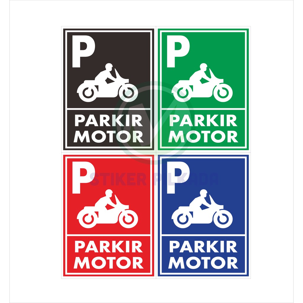 Jual STIKER VINYL PARKIR MOTOR (DIJUAL SATUAN) | Shopee Indonesia