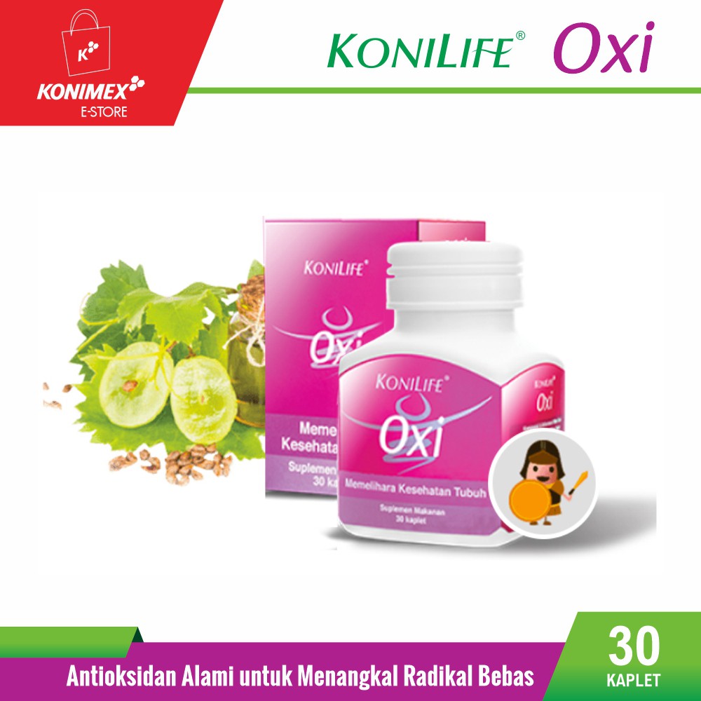 Konilife Oxi Food Supplement Botol 30 kaplet Anti Oksidan Alami ...