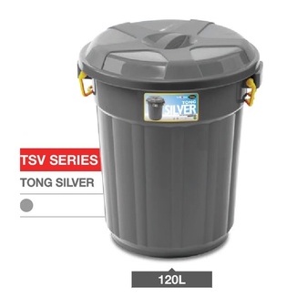 Jual EMBER PLASTIK 120 LITER TAIWAN ABU/SILVER (KURIR INSTANT) | Shopee ...
