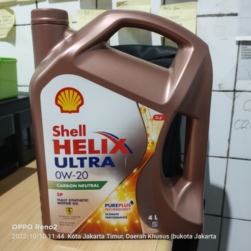 Jual SHELL HELIX ULTRA API SP 0W-20 4 LITER FULLY SYNTHETIC MOTOR OIL ...