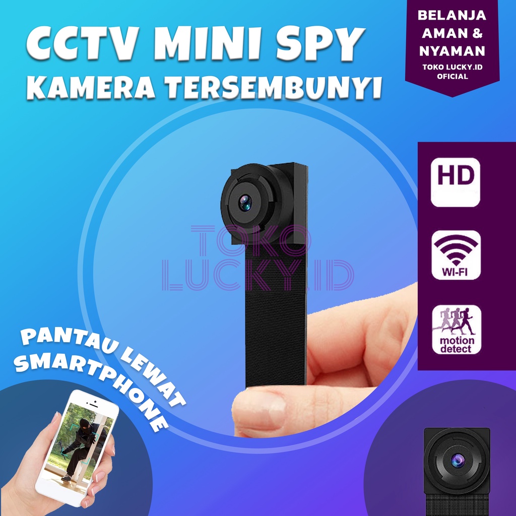 Jual CCTV Camera Mini Kamera Spy Wifi Tersembunyi 1080p Infrared FULL ...